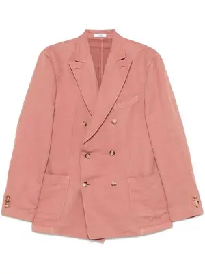 Boglioli Double-breasted Cotton Jacket - Pink