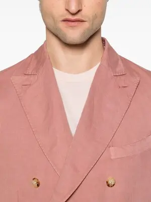 Boglioli Double-breasted Cotton Jacket - Pink