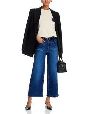 FRAME Le Pixie High-rise Slim Palazzo Jeans - Savior