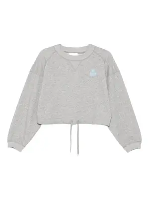 MARANT ETOILE Margo Logo Crewneck Sweatshirt - Grey