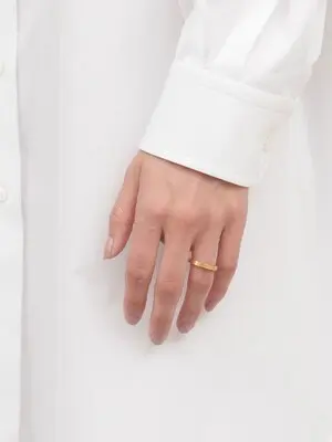 MAISON MARGIELA Chevalier Band Ring - Gold