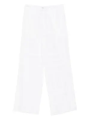 TOTEME Monogram Crochet Pantalone - White