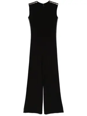 Norma Kamali Studded Long Jumpsuit - Black