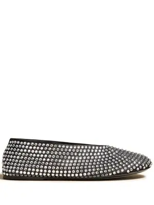 Khaite Crystal Embellished Ballerinas - Black