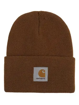 Carhartt Work In Progress Carhartt WIP Logo Beanie Brown