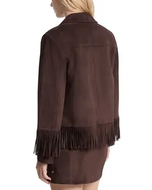 Michael Kors Fringed Suede Jacket