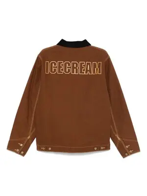 ICECREAM Canvas Workwear Jacket - Brown