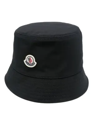 Moncler Logo Bucket Hat - Black