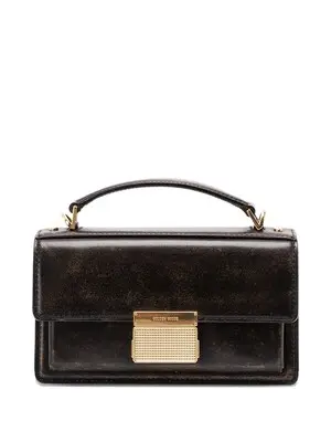 GOLDEN GOOSE Venezia Small Leather Handbag - Black