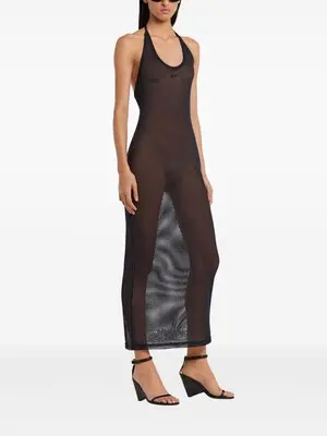 COURREGES Cotton Long Tank Dress - Black