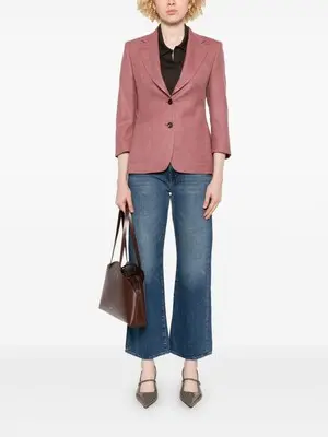 MOTHER The Dodger Ankle Denim Jeans - Blue
