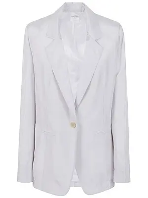 PIERRE-LOUIS MASCIA Silk Single-breasted Jacket - Grey