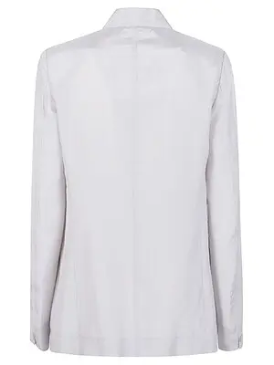 PIERRE-LOUIS MASCIA Silk Single-breasted Jacket - Grey