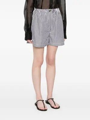 Sportmax Striped Cotton Shorts