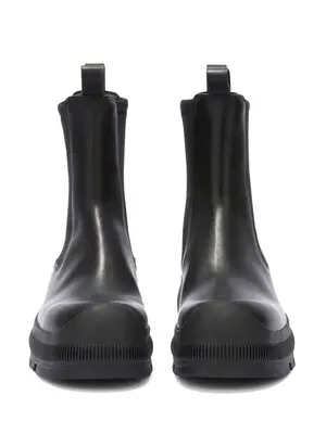 JIL SANDER Leather Chelsea Boots - Black