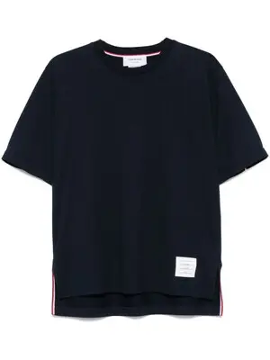 Thom Browne Oversized Cotton T-shirt - Blue