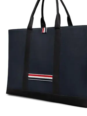 Thom Browne Tool Medium Leather Tote - Blue