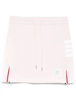 Thom Browne 4bar Cotton Mini Skirt - Pink