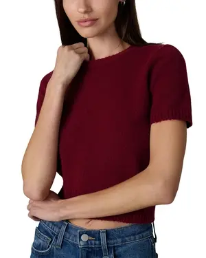 Joe's Jeans The Steph Shrunken Sweater Tee - Syrah