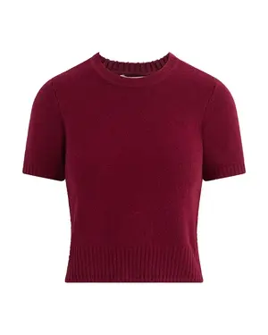 Joe's Jeans The Steph Shrunken Sweater Tee - Syrah