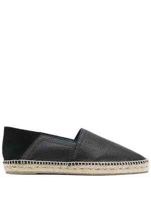 CastaÑer Polo Leather Espadrilles - Black