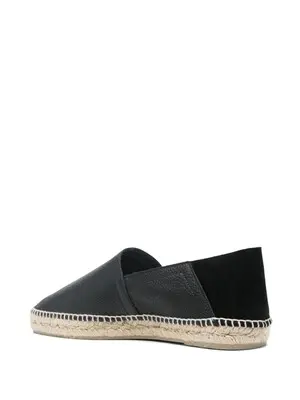 CastaÑer Polo Leather Espadrilles - Black