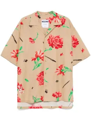 Moschino Graphic Print Shirt - Beige