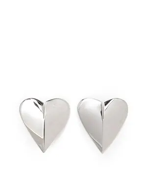 Alaïa Le Coeur Mini Earrings - Silver