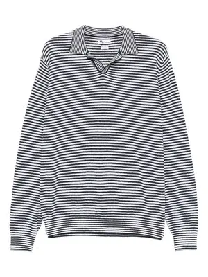 DOPPIAA Striped Long Sleeve Polo