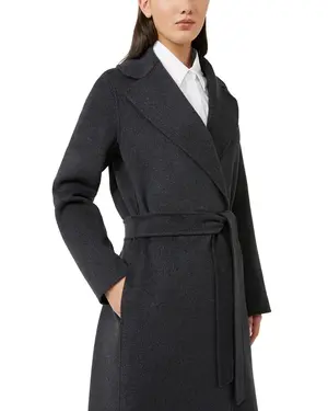 Max Mara Poldo Wool Coat - Dark Grey