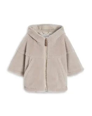 Max Mara Petalo Hooded Teddy Cape