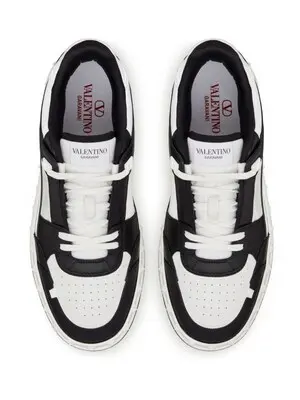 Valentino Garavani Freedots Leather Sneakers - Black