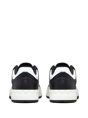 Valentino Garavani Freedots Leather Sneakers - Black