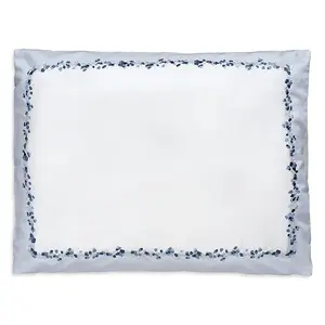 DEA LUXURY LINENS Incanto Embroidery Standard Sham - Ice Blue Embroidery