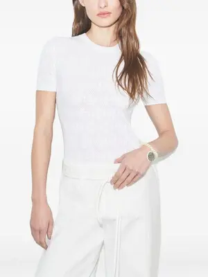 Tory Burch Monogram T-shirt - White
