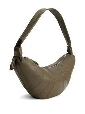 LEMAIRE Croissant Large Leather Shoulder Bag - Green