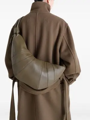 LEMAIRE Croissant Large Leather Shoulder Bag - Green