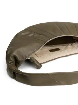 LEMAIRE Croissant Large Leather Shoulder Bag - Green