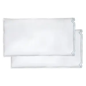 DEA LUXURY LINENS Artemide Embroidery Flat Sheet, Queen