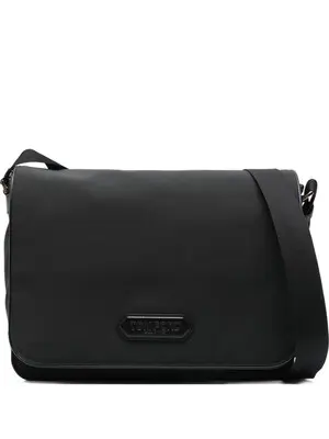 TOM FORD Recycled Nylon Large Messenger Bag - Black