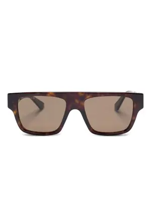 Gucci Rectangular Sunglasses - Brown
