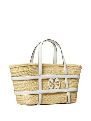 Tory Burch Ella Straw Basket Bag - White