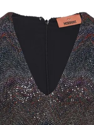 Missoni V-neck Short Dress - Multi