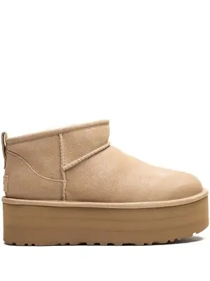 UGG Classic Ultra Mini Platform Boots - Beige