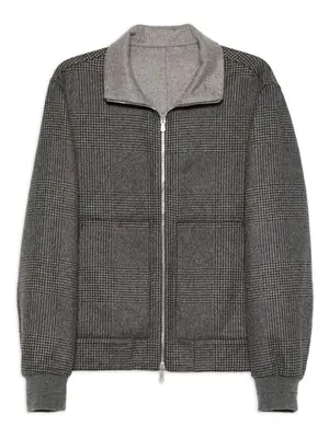 Brunello Cucinelli Cashmere Bomber Jacket - Grey