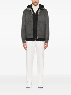 Brunello Cucinelli Cashmere Bomber Jacket - Grey