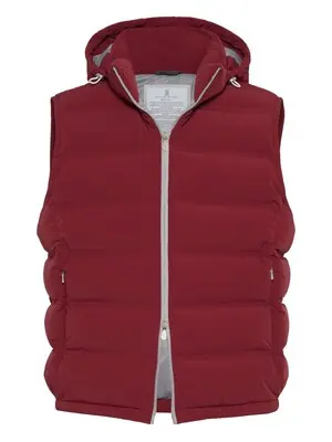 Brunello Cucinelli Down Vest - Red