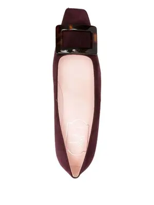 ROGER VIVIER Belle Vivier Leather Pumps - Brown