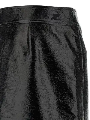 COURREGES Vynil Midi Skirt
