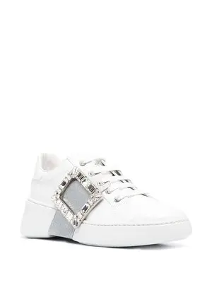 ROGER VIVIER Viv Skate Glitter Sneakers